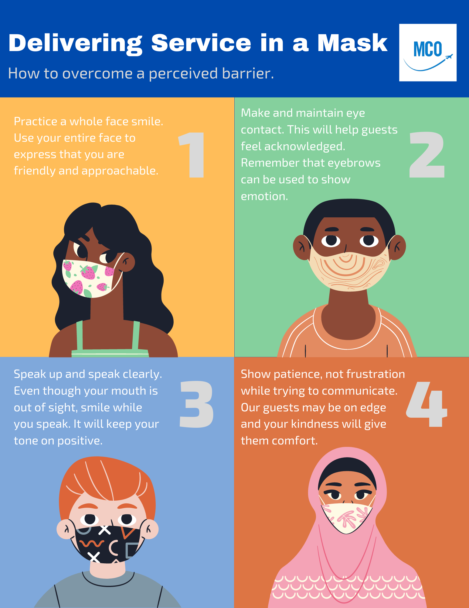 Delivering Great Service with a Mask | MCO Cares